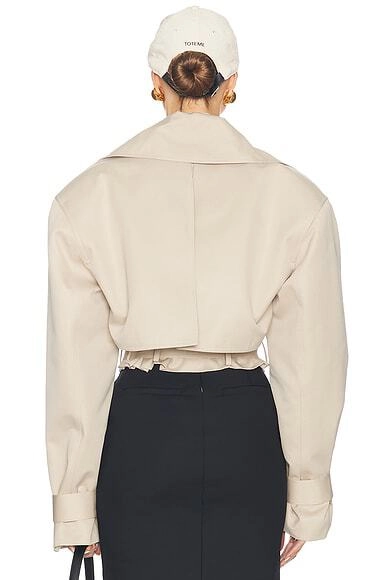 HELSA Oversized Cropped Trench