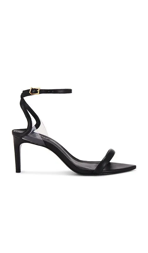 Schutz Skye High Heel Sandals With Ankle Buckle - Black