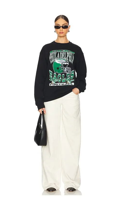 Junk Food Eagles Helmet Crewneck