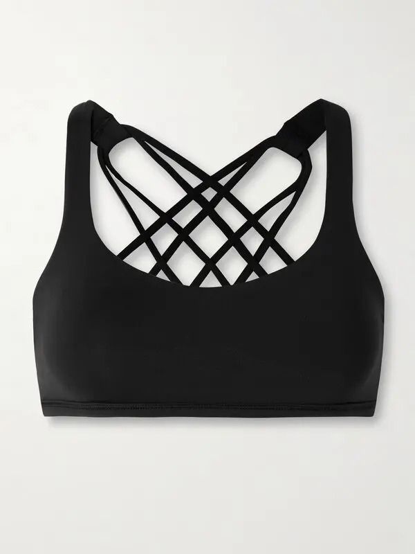 Lululemon Free To Be Wild Stretch-knit Sports Bra - Black