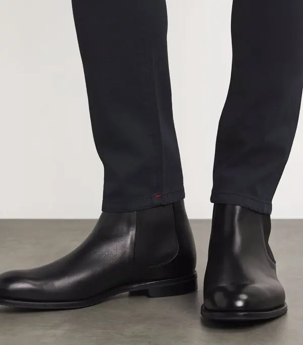 Isaia Cotton-blend Chinos - Navy