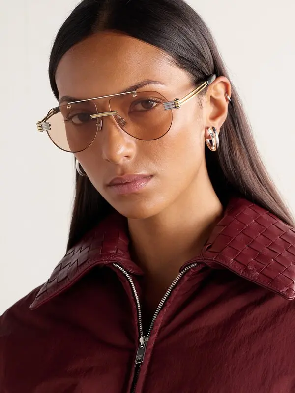 Bottega Veneta Aviator Sunglasses