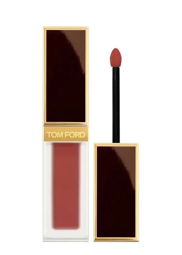 TOM FORD Liquid Lip Luxe Matte, Lipstick, Lark, Long-lasting, Transfer-resistant, Black Rose Oil, Seaweed Extracts, Blur Look Of Fine Lines - 121 Lark
