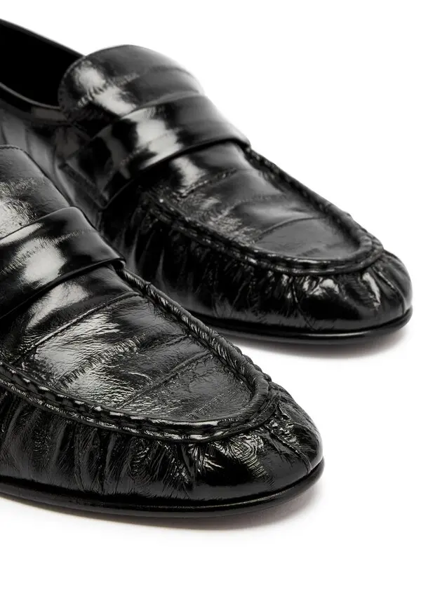 THE ROW Soft 25 Eelskin Leather Loafers
