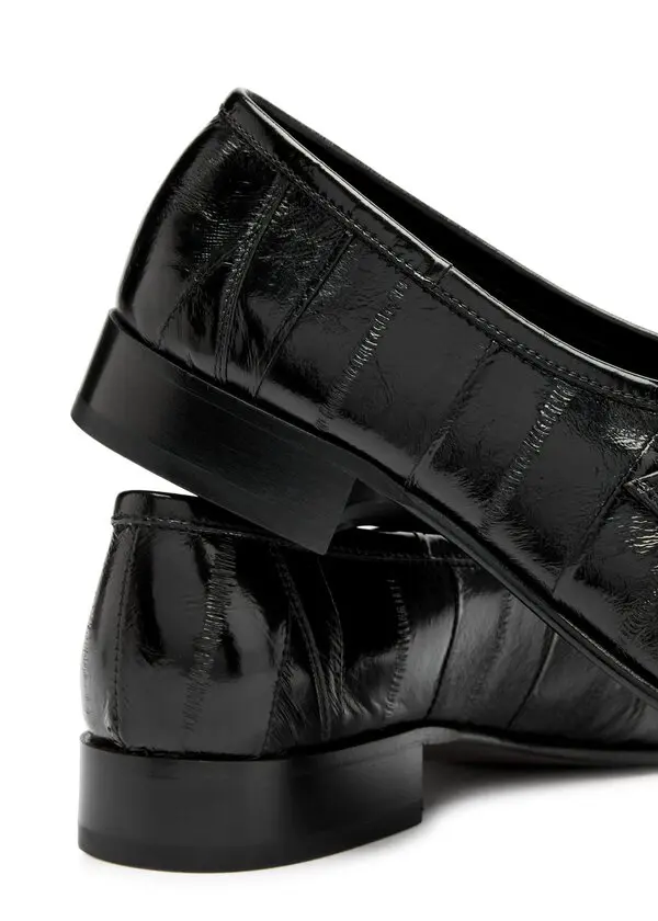 THE ROW Soft 25 Eelskin Leather Loafers