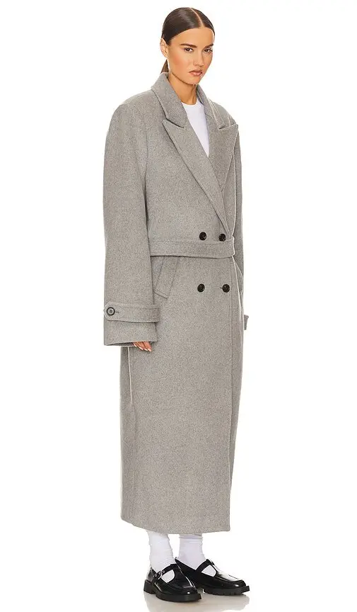 HELSA Bold Shoulder Long Coat