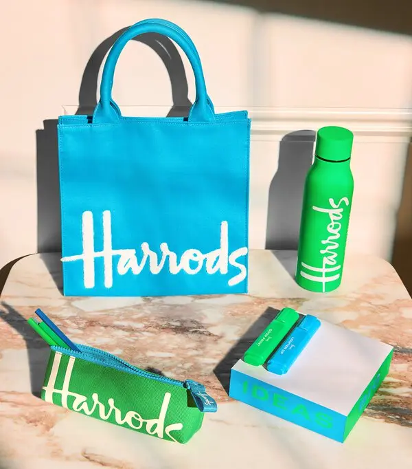 Harrods Small Cotton Logo Tote Bag