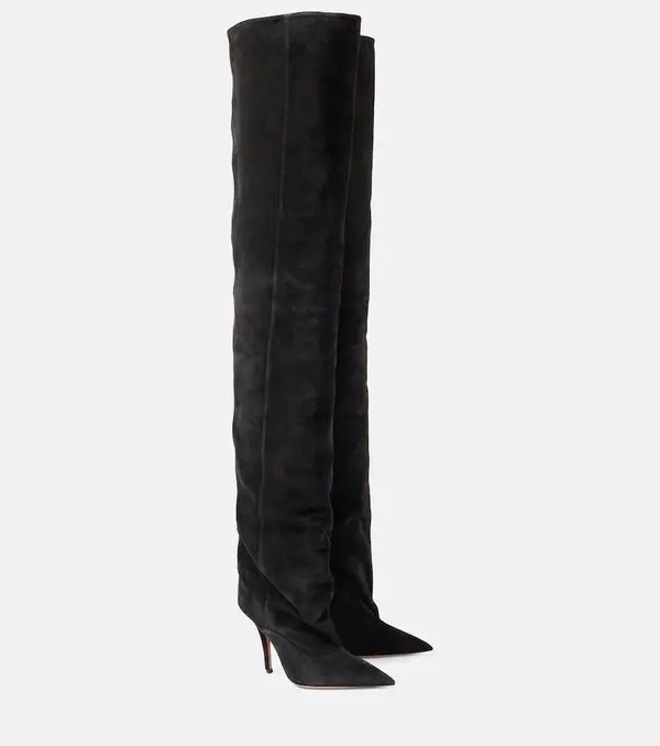 Paris Texas Ines 105 Suede Over-the-knee Boots