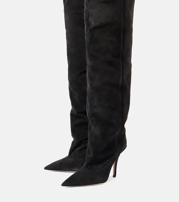 Paris Texas Ines 105 Suede Over-the-knee Boots