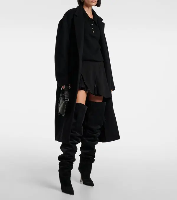 Paris Texas Ines 105 Suede Over-the-knee Boots