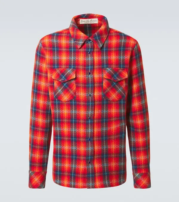 GOD'S TRUE CASHMERE Checked Cashmere Shirt