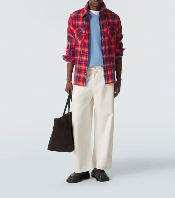 GOD'S TRUE CASHMERE Checked Cashmere Shirt