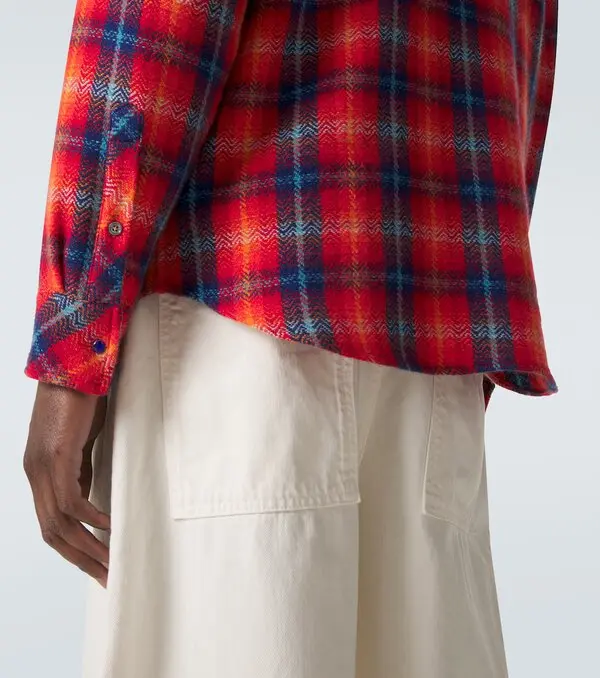 GOD'S TRUE CASHMERE Checked Cashmere Shirt