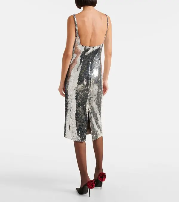 Magda Butrym Sequined Midi Dress