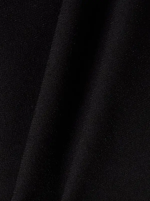 MONOT Crepe Maxi Skirt With Back Split