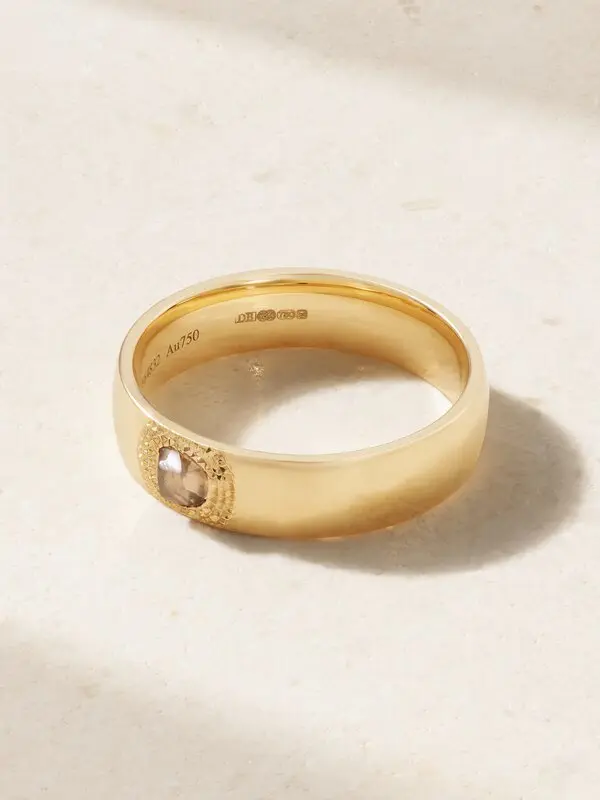 DE BEERS LONDON Talisman Large 18-karat Diamond Ring
