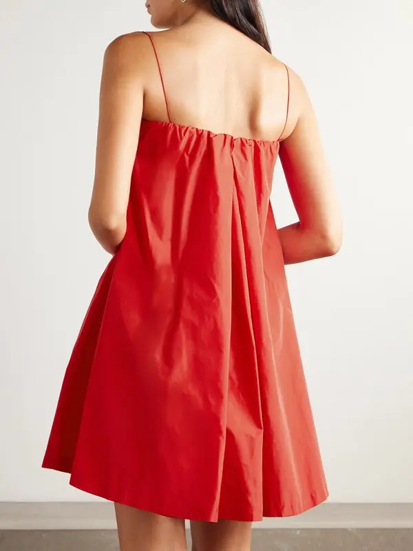 Bernadette Estee Bow-embellished Taffeta Mini Dress