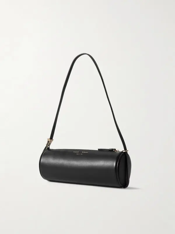 Proenza Schouler Silo Textured-leather Shoulder Bag - Black