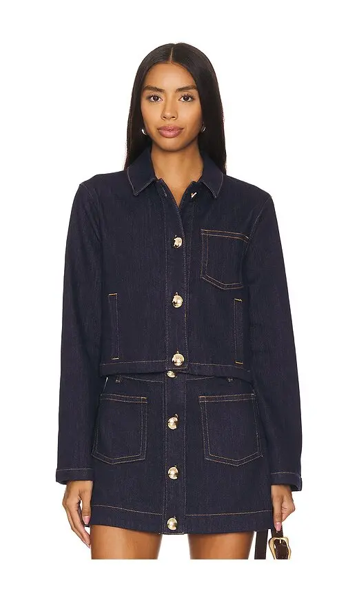 Bardot Lorenzo Denim Shirt - Denim-dark