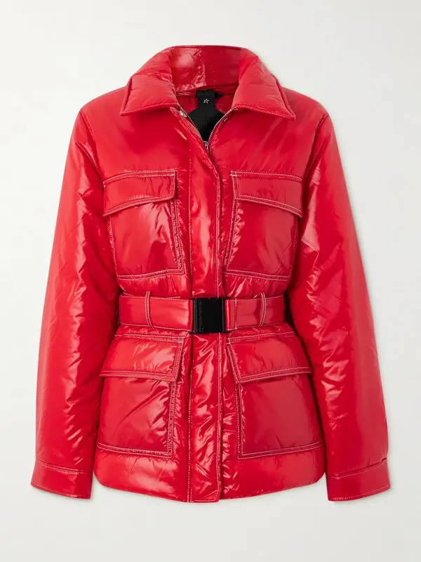 Perfect Moment Jade Belted Quilted Ski Jacket