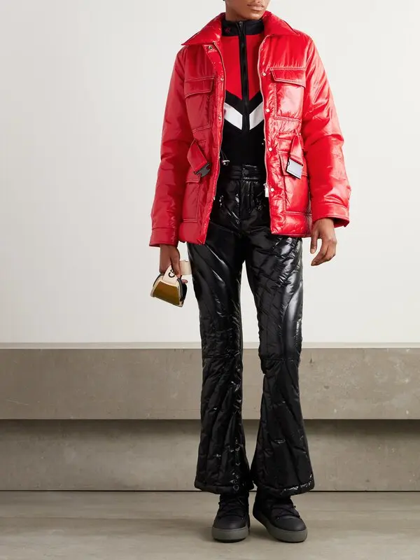 Perfect Moment Jade Belted Quilted Ski Jacket