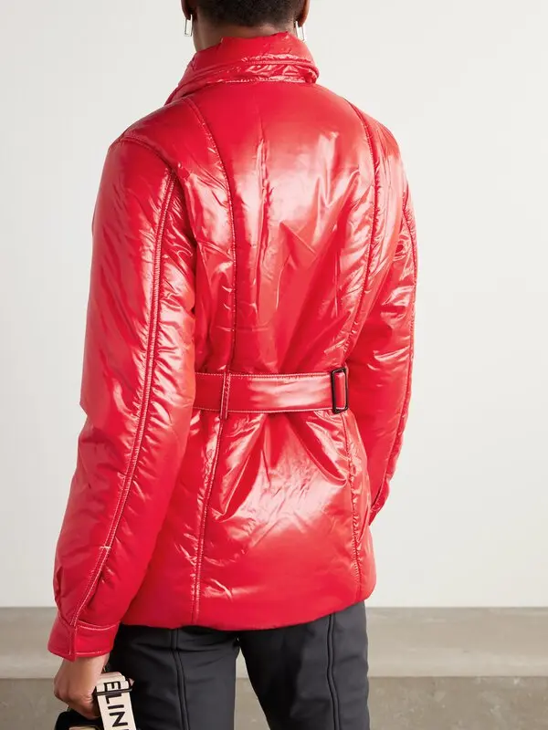 Perfect Moment Jade Belted Quilted Ski Jacket