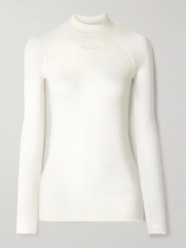 Falke Nordic Wool-blend Mock Neck Top