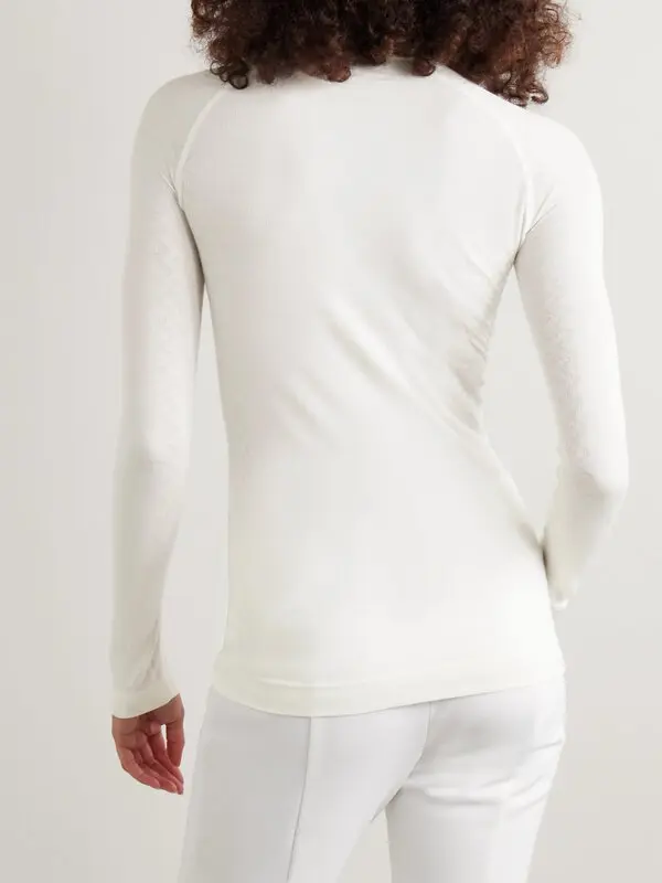 Falke Nordic Wool-blend Mock Neck Top