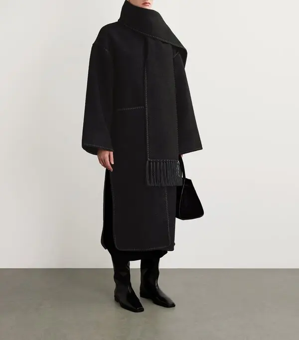 TOTEME Wool-blend Longline Coat - Black