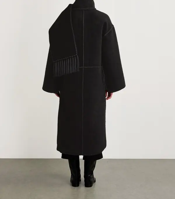 TOTEME Wool-blend Longline Coat - Black