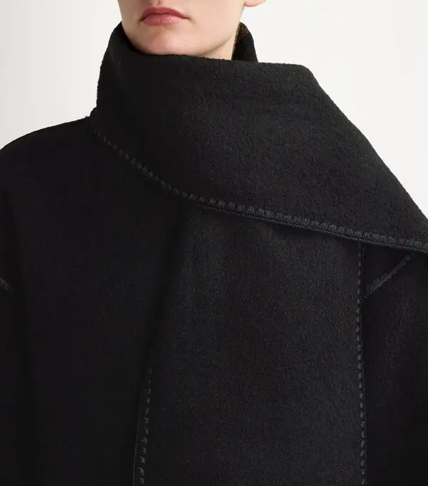 TOTEME Wool-blend Longline Coat - Black
