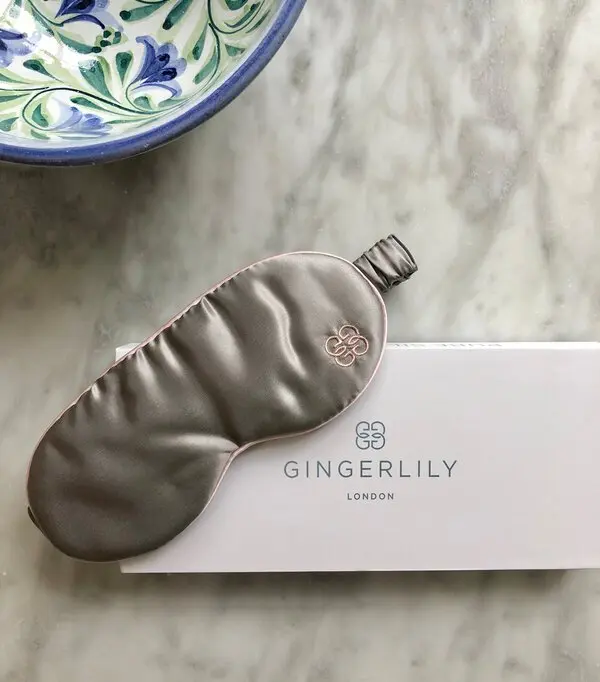 Gingerlily Silk Eye Mask - Grey