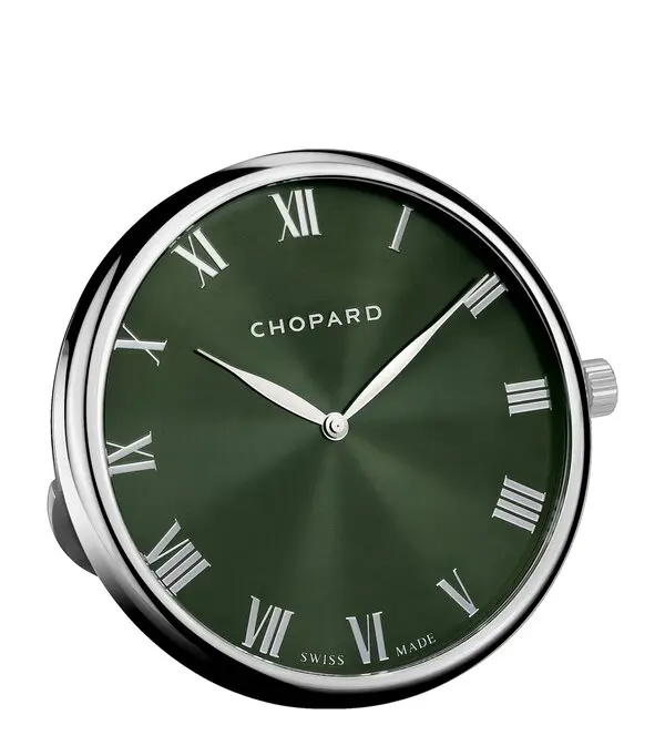 Chopard Classic Table Clock With Brushed Steel Dial