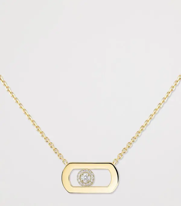 Messika So Move Diamond Necklace In 18k Yellow