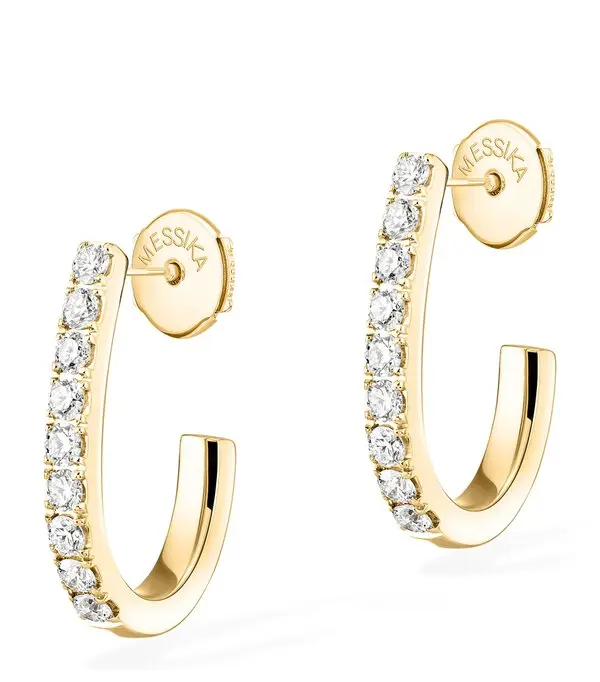 Messika Gatsby Diamond And Yellow Earrings - Gold