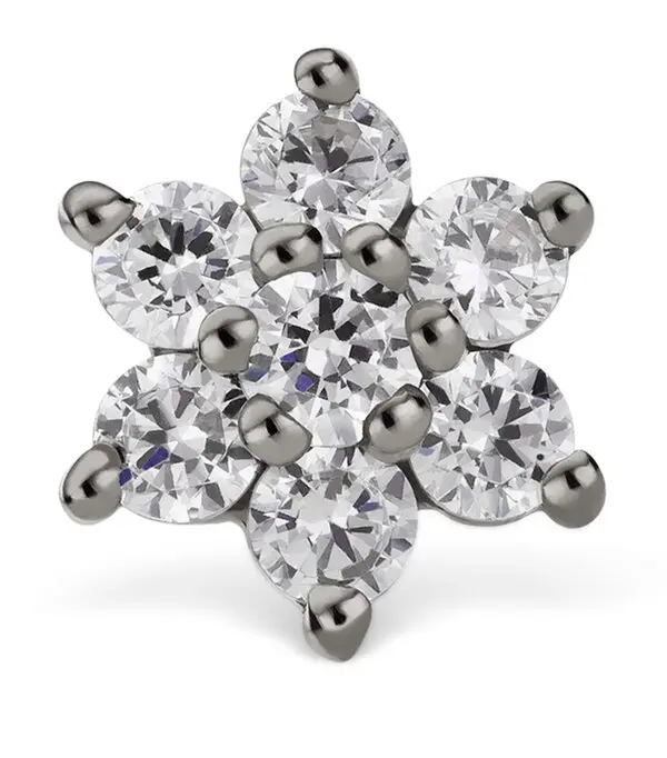 MARIA TASH Flower Threaded Stud Earring