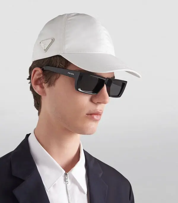 Prada Re-nylon Baseball Cap - White