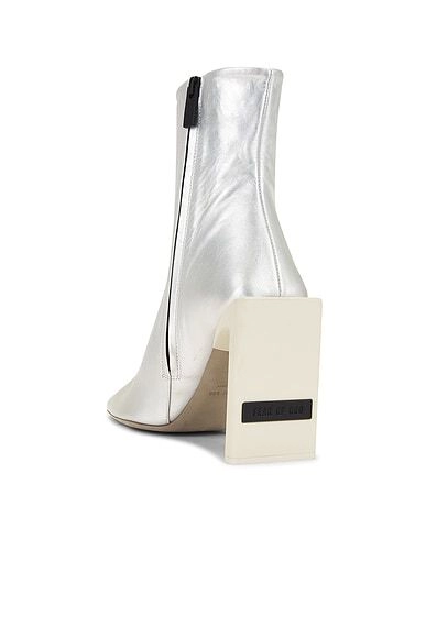 Fear Of God Ankle Boot In Metallic Leather