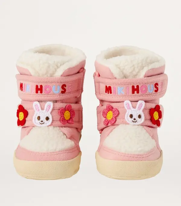 MIKI HOUSE Usako Bunny Fleece Boots