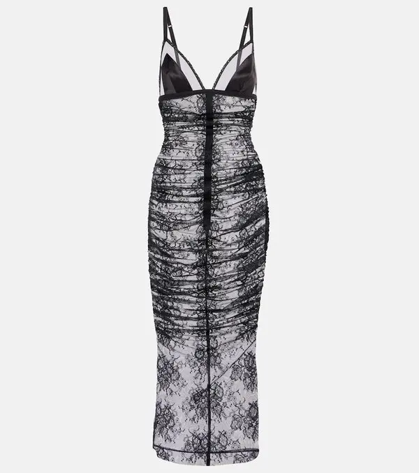 Dolce & Gabbana Lace Slip Dress - Black