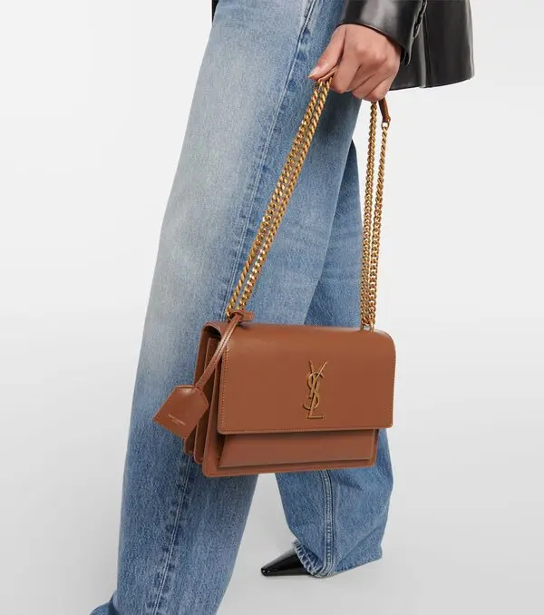 Saint Laurent Sunset Medium Leather Shoulder Bag