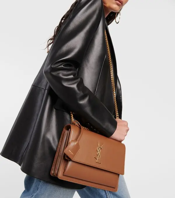 Saint Laurent Sunset Medium Leather Shoulder Bag