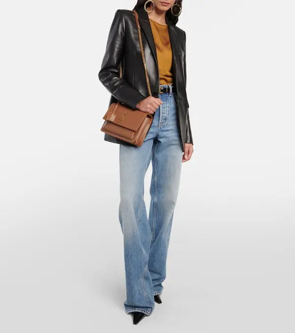 Saint Laurent Sunset Medium Leather Shoulder Bag