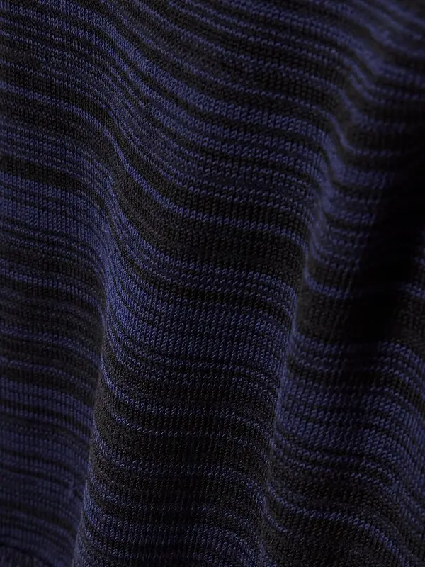 Y/project Spaced-dyed Ribbed Knit Top With Wraparound Ties