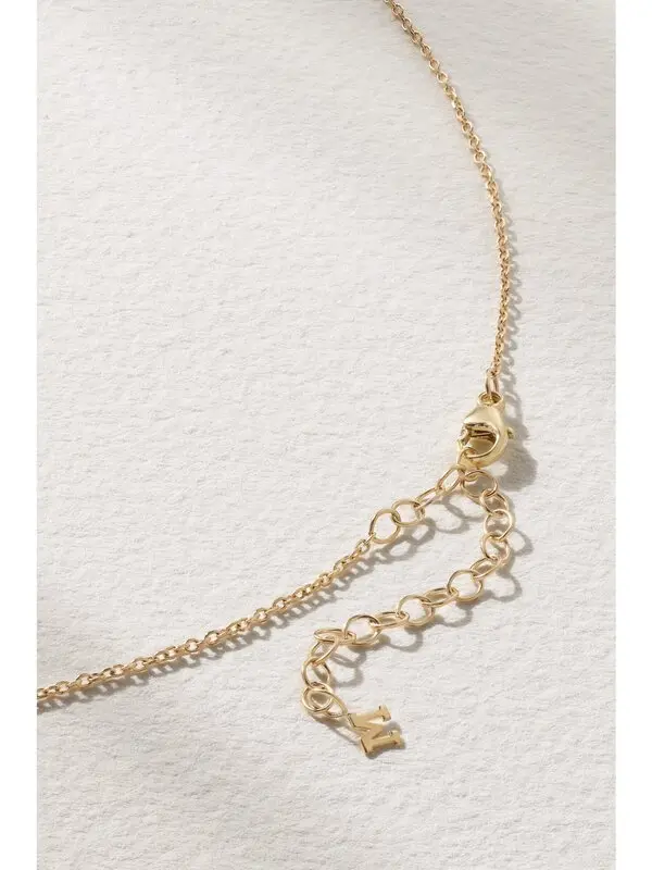 Mateo 14-karat Pear-cut Diamond Necklace