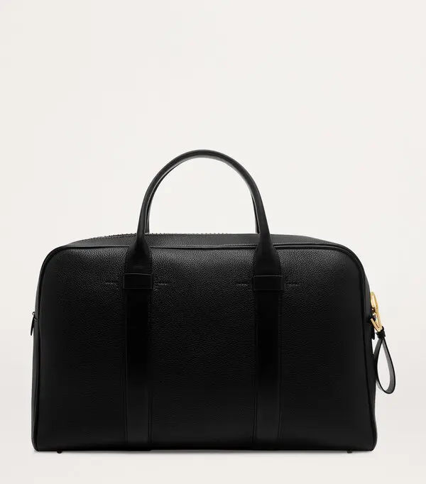 TOM FORD Grained Leather Buckley Briefcase With Gold-tone Zip