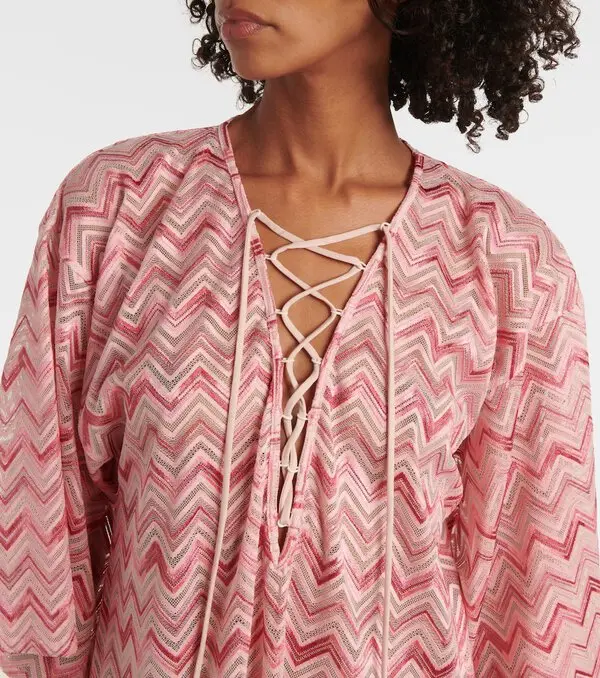 Missoni Chevron Lame Kaftan