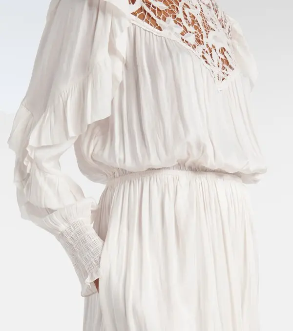 Isabel Marant Étoile Sharlene Lace-trimmed Maxi Dress
