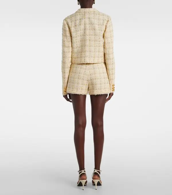 Giambattista Valli Checked Cropped Jacket