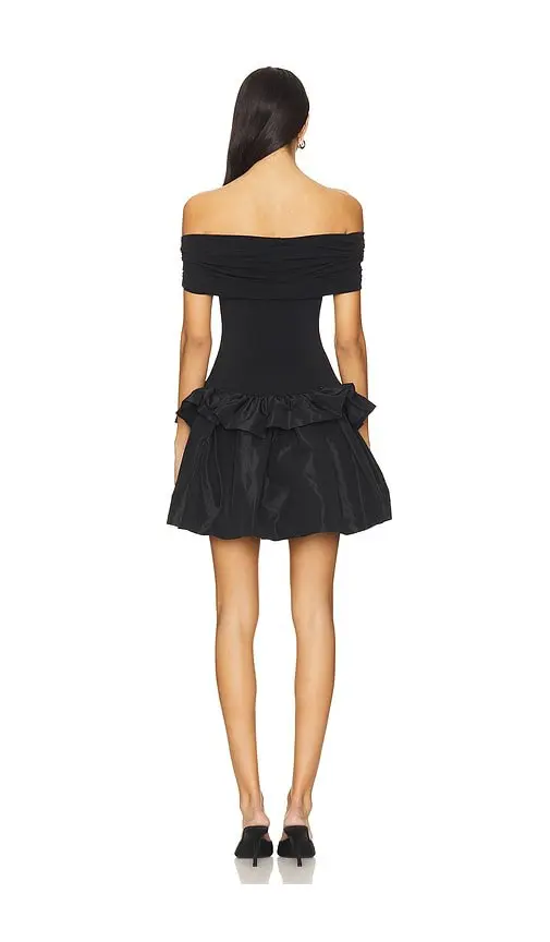 Anna October Off-the-shoulder Mini Dress With Ruffled Skirt